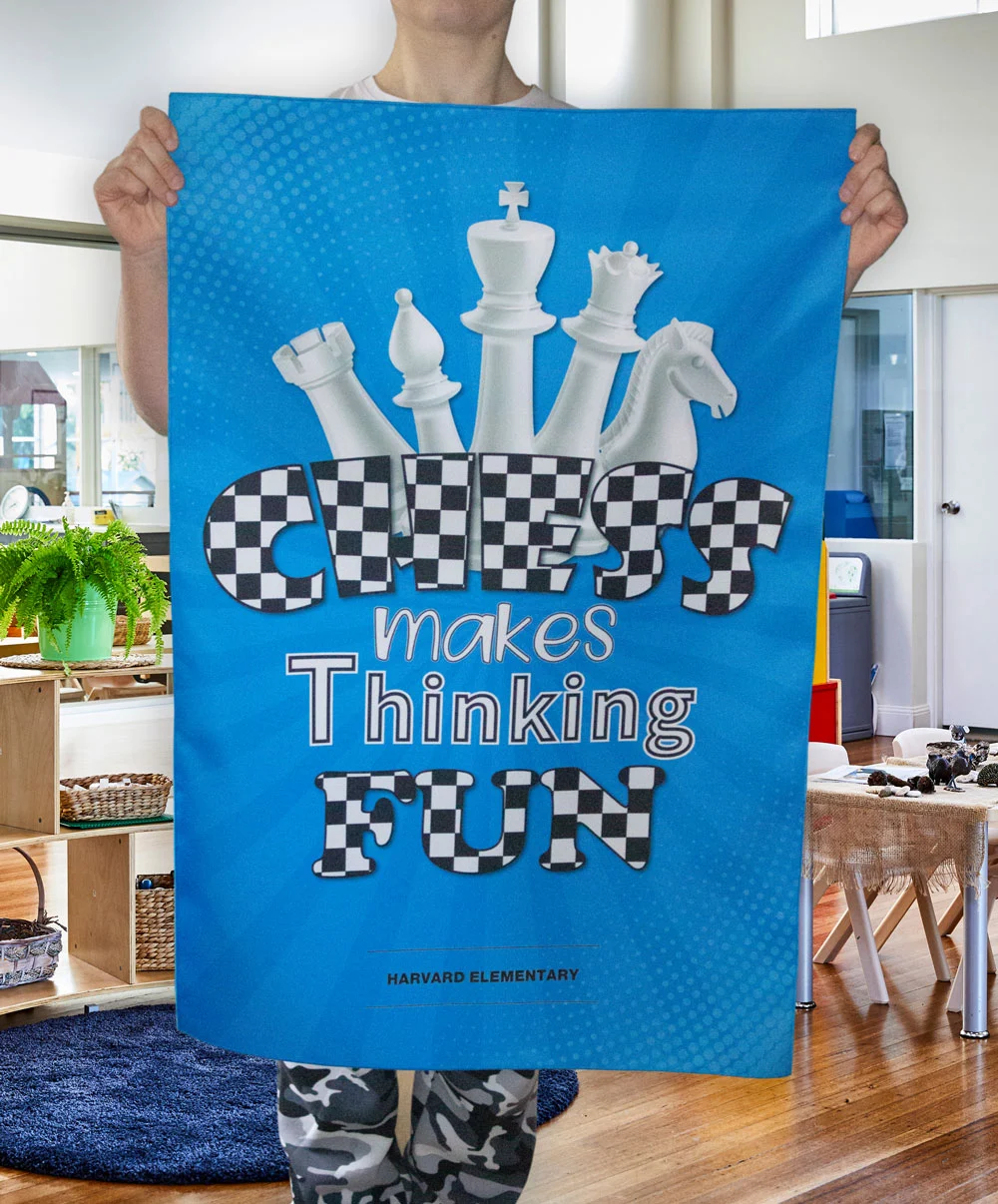 Fabric Poster Chess - Schoolacool